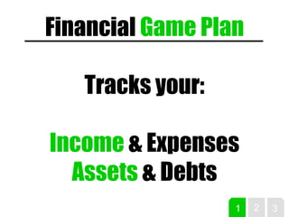 Develop a financial game plan | PPT