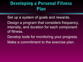 Developing a Personal Fitness Plan | PPT