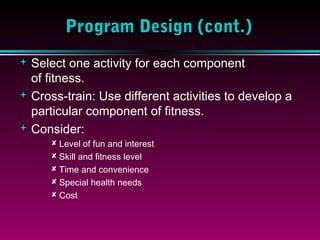 Developing a Personal Fitness Plan | PPT