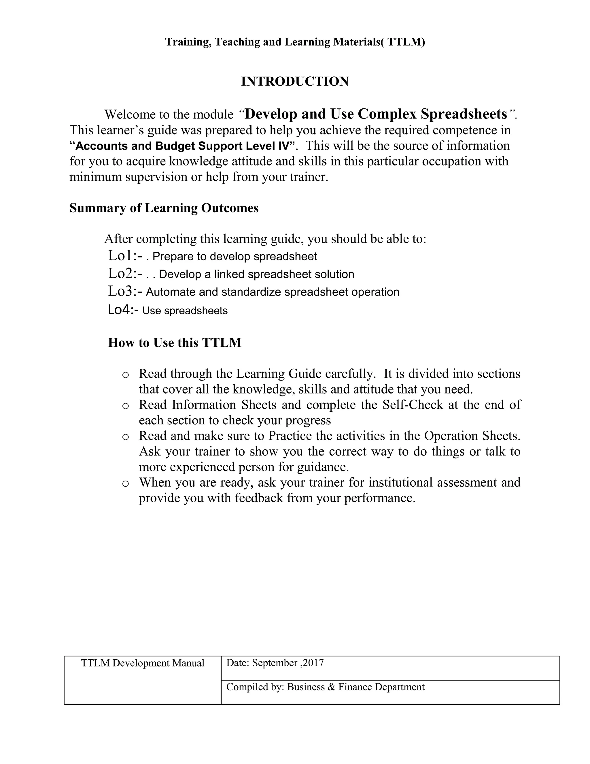 develop and use complex spreadsheets .pdf