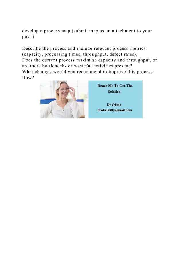 develop a process map (submit map as an attachment to your post ).docx