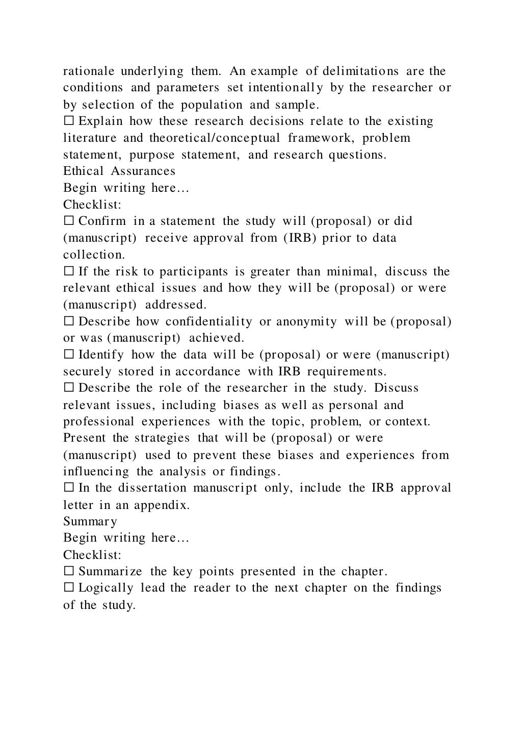 Develop a research design and methodology following the formattem | DOCX