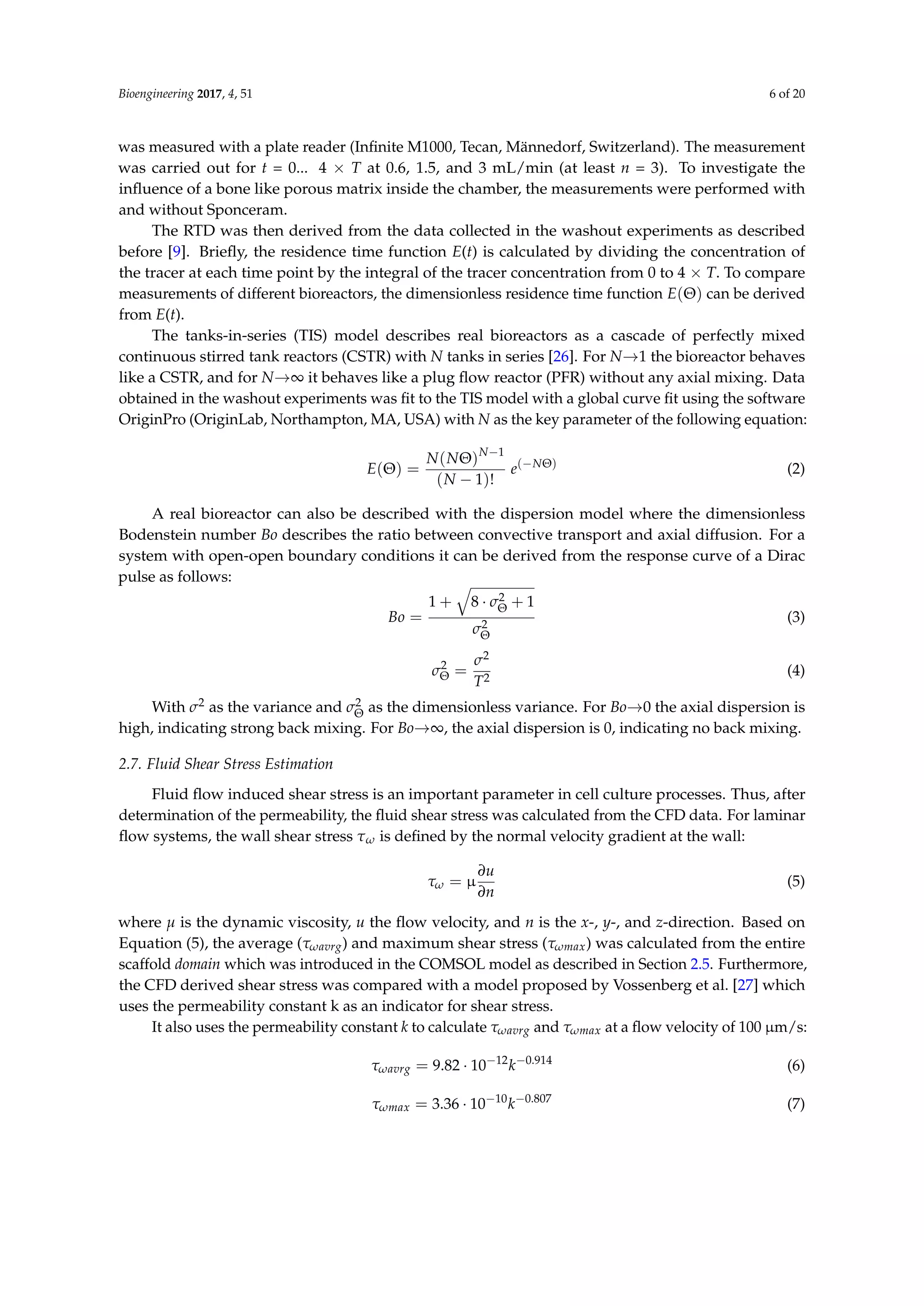 Develop char parallelizable perfus bioreactor for 3 d cell cult egger | PDF