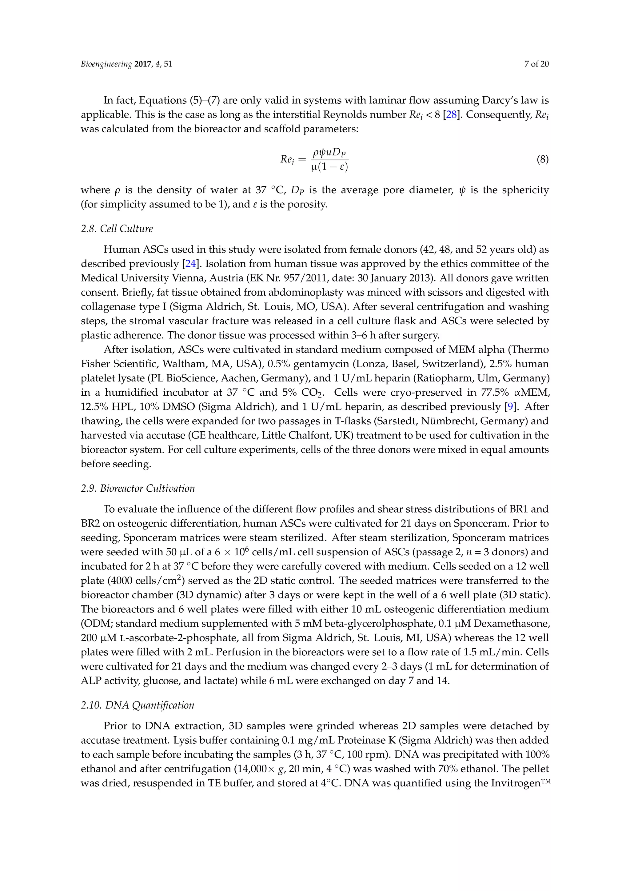 Develop char parallelizable perfus bioreactor for 3 d cell cult egger | PDF