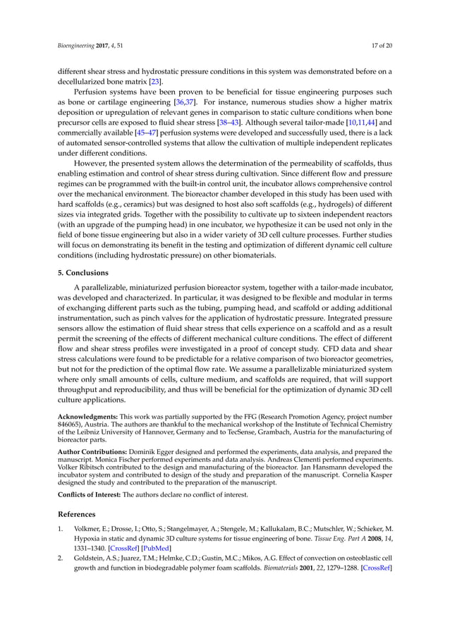 Develop char parallelizable perfus bioreactor for 3 d cell cult egger | PDF