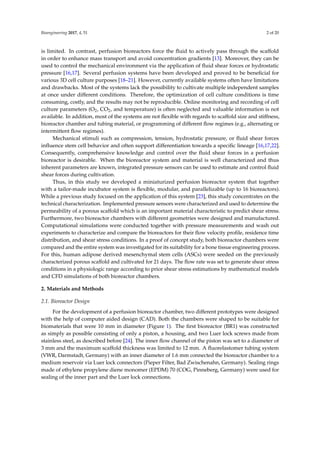 Develop char parallelizable perfus bioreactor for 3 d cell cult egger | PDF