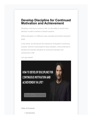 Develop Discipline for Continued Motivation and Achievement.pdf