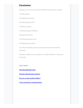 Develop Discipline for Continued Motivation and Achievement.pdf ...