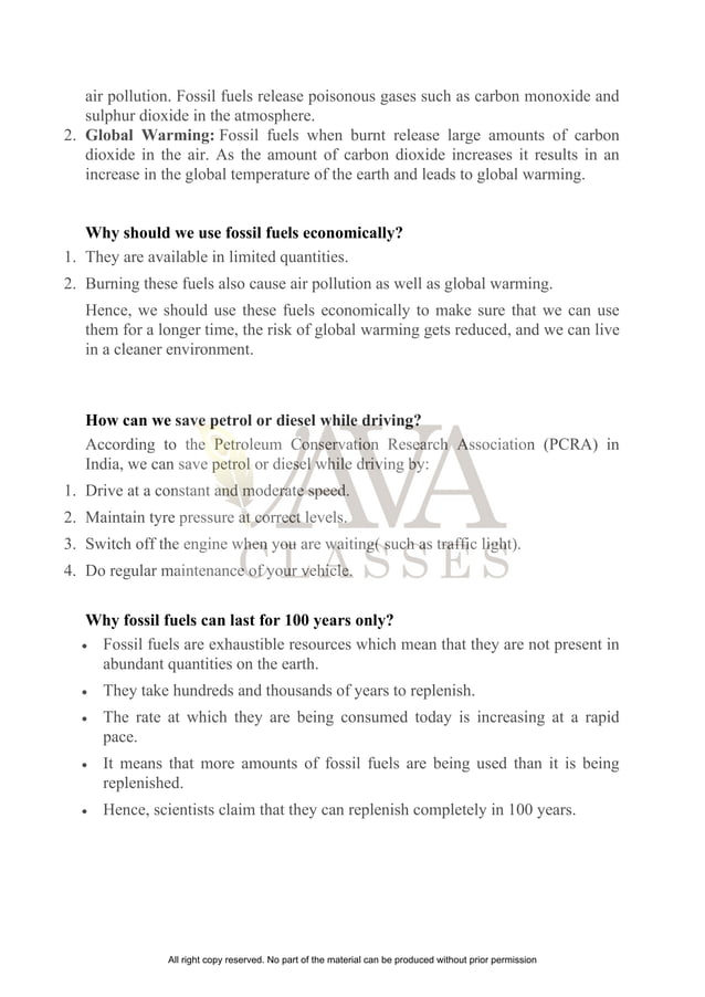 class 8 science chapter 5 Coal and Petroleum pdf | PDF