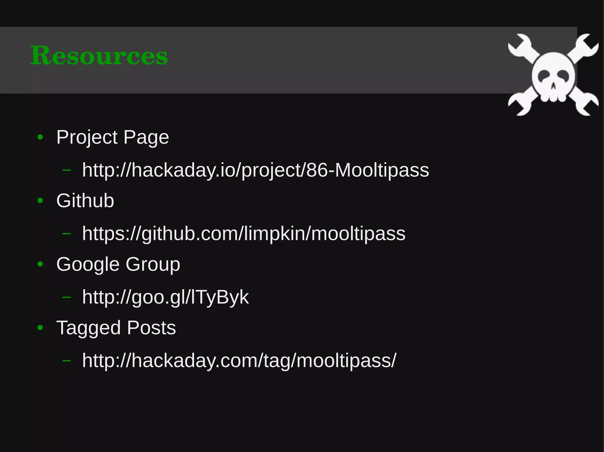Developed on Hackaday: Designing Hardware as a Community | PPT