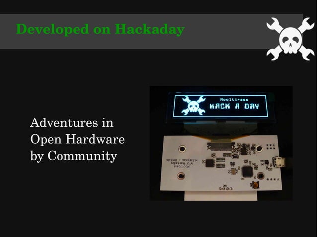 Developed on Hackaday: Designing Hardware as a Community | ODP ...