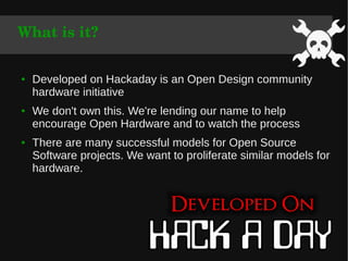 Developed on Hackaday: Designing Hardware as a Community | ODP ...