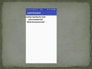 Developed project screens | PPTX