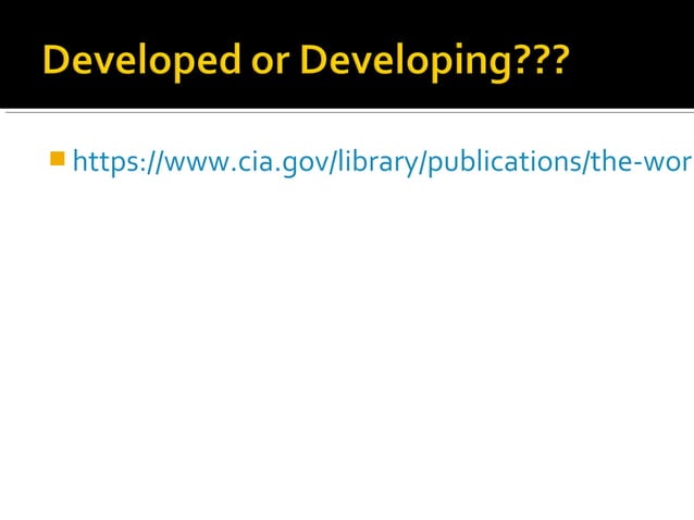 Developed vs developing | PPT