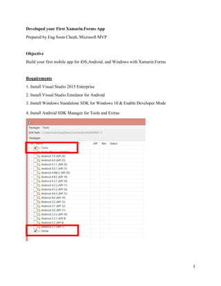 Developed your first Xamarin.Forms Application | PDF | Operating Systems | Computer Software and ...
