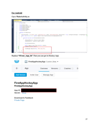 Developed your first Xamarin.Forms Application | PDF | Operating Systems | Computer Software and ...