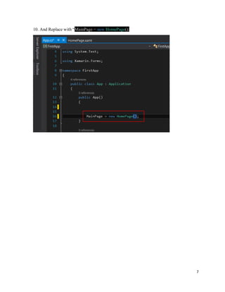 Developed your first Xamarin.Forms Application | PDF | Operating Systems | Computer Software and ...