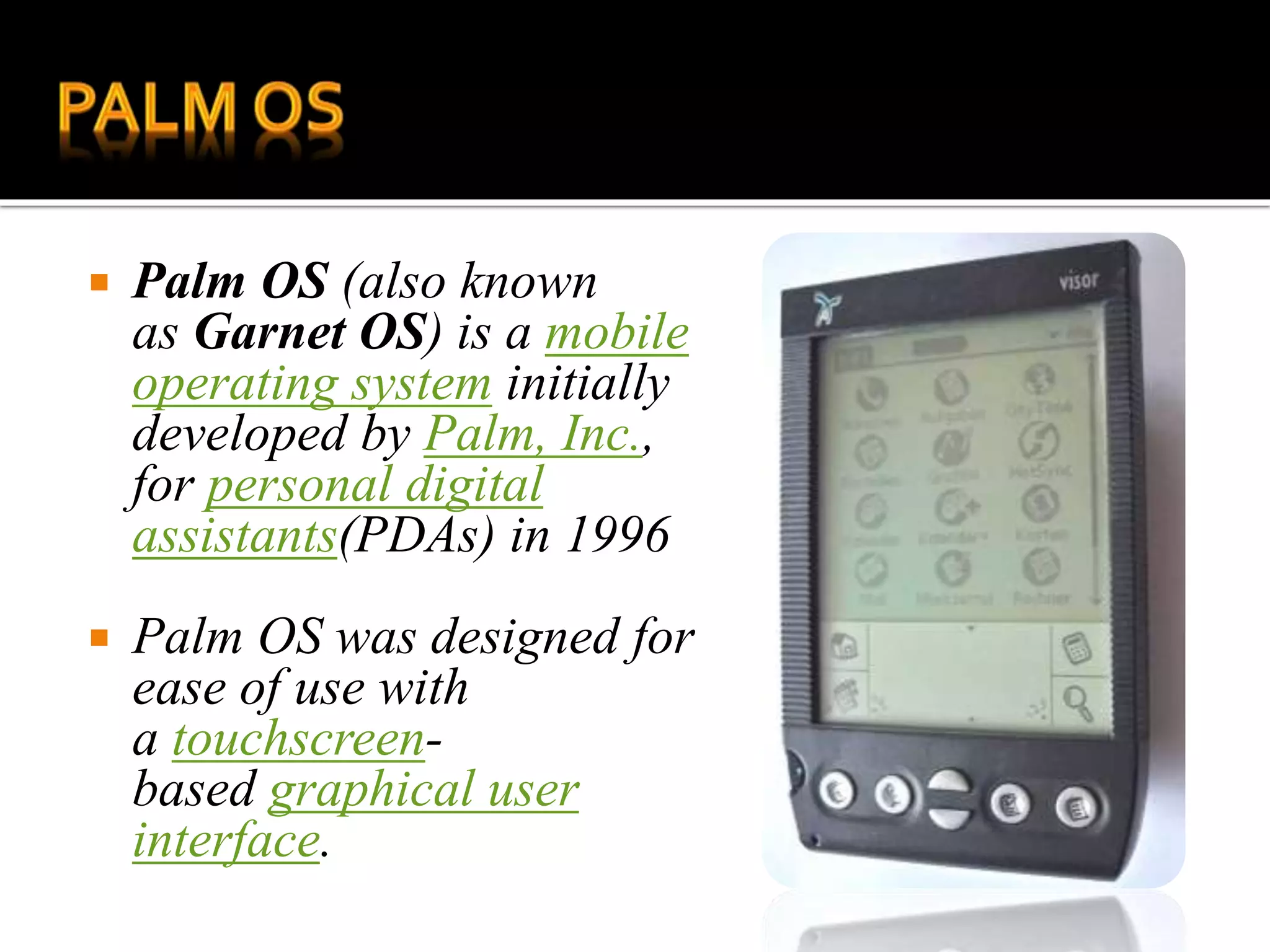 Development Of Mobile Application Ppt Pptx Operating Systems