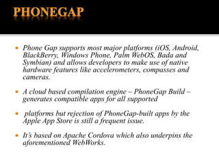 Development of Mobile Application -PPT | PPTX