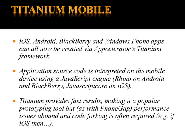 Development Of Mobile Application Ppt Pptx Operating Systems