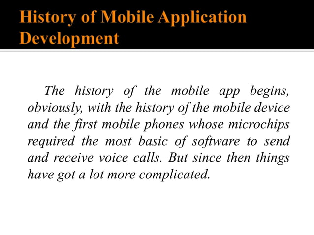 Development Of Mobile Application Ppt Pptx Operating Systems Computer Software And