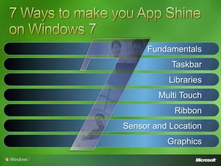 Dev-In-Town: Windows 7 by Jabez Gan | PPT