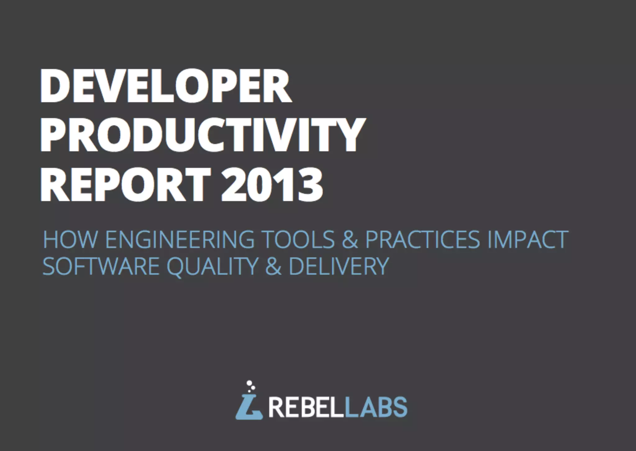 Lazy Coder's Visual Guide to RebelLabs' Developer Productivity Report 2013 | PDF | Computer ...