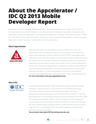 Developer survey-q2-2013 | PDF