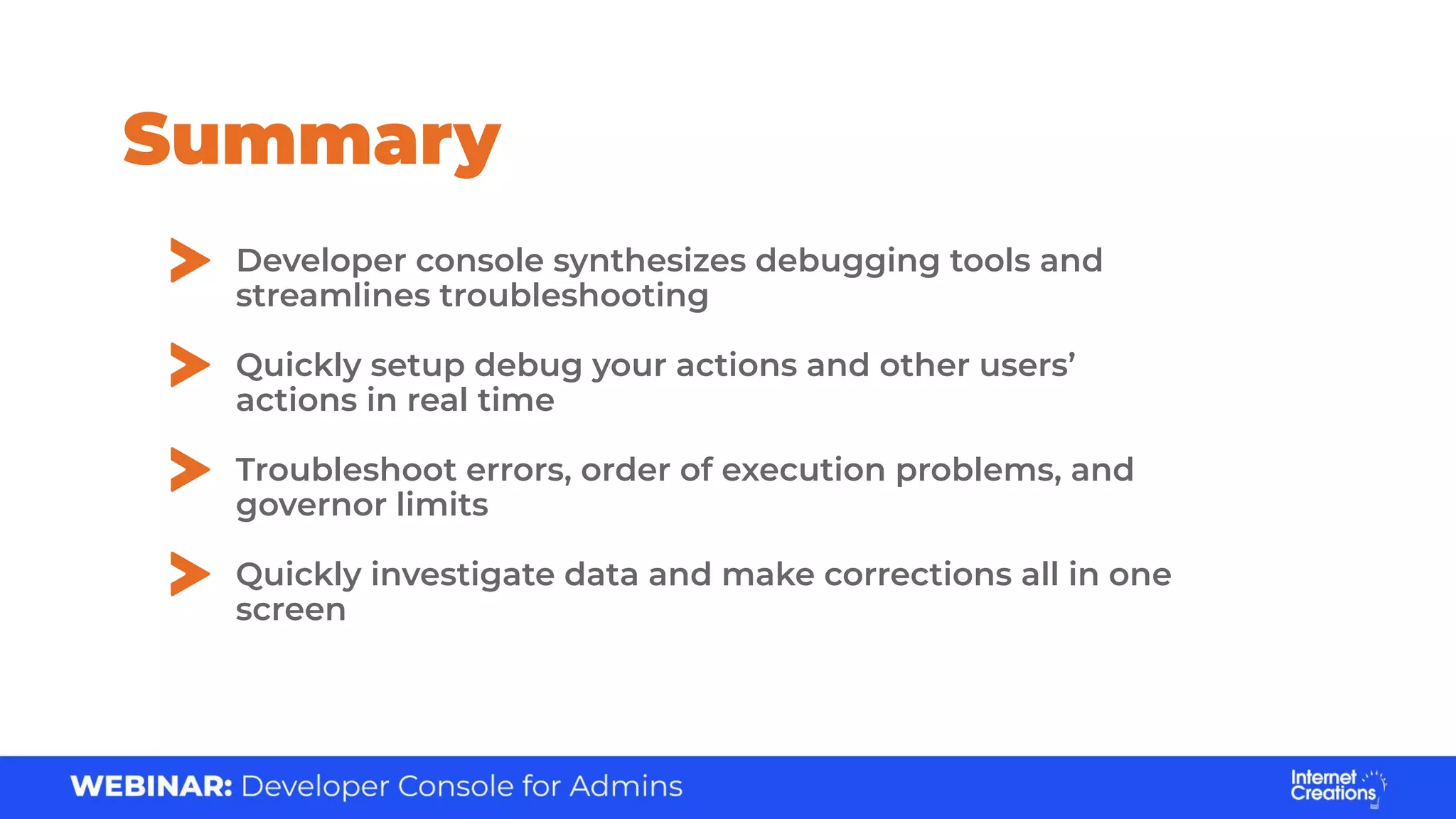 Salesforce Developer Console For Admins Ppt