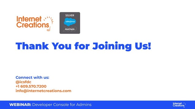 Salesforce Developer Console For Admins Ppt