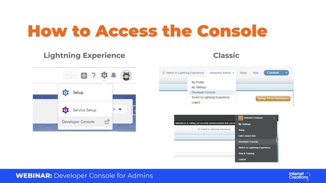 Salesforce Developer Console for Admins | PPT
