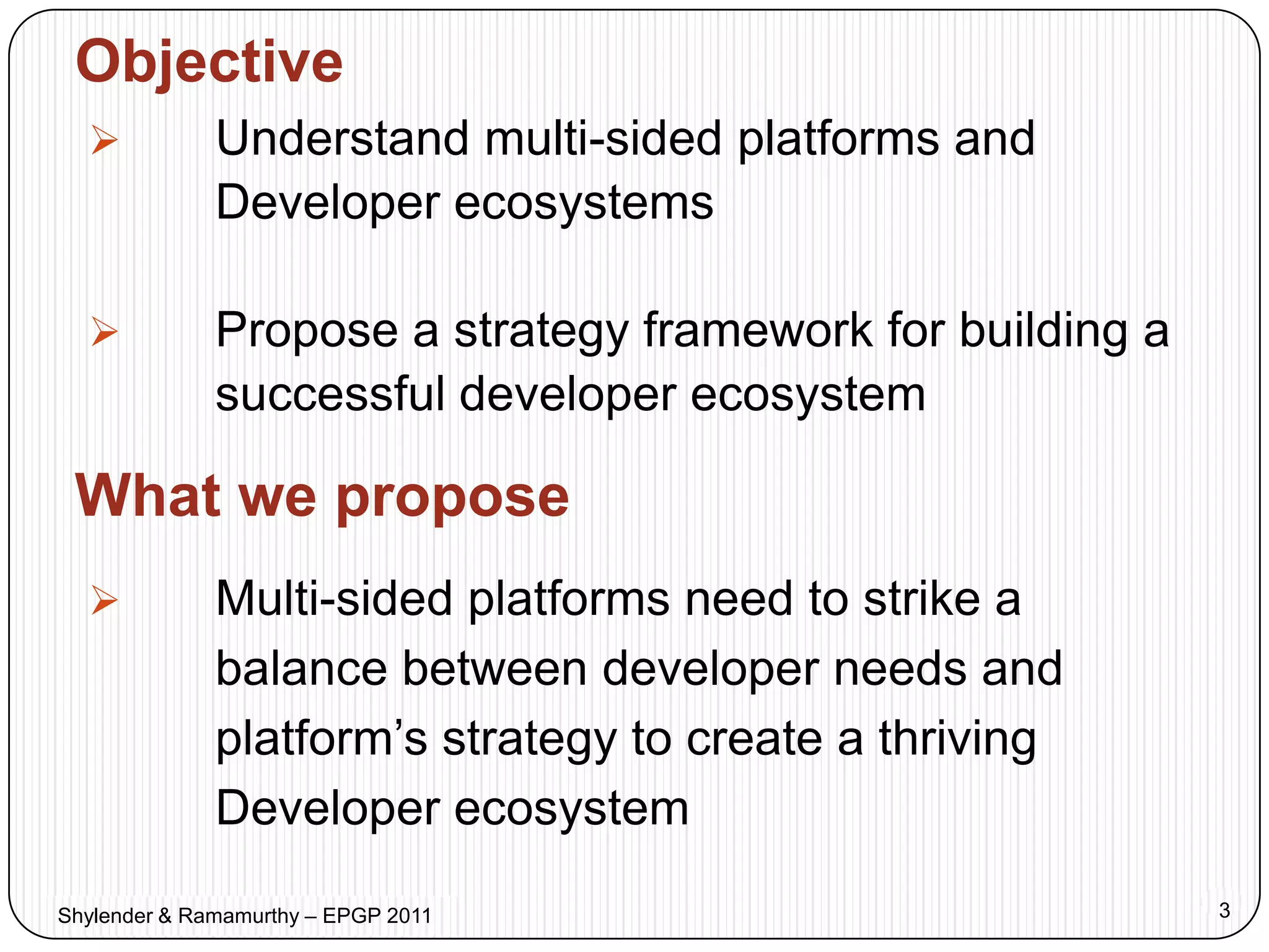 Developer Ecosystems | PPTX | Computer Software and Applications | Computing