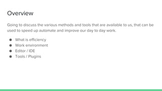 Developer effiencency | PPT