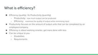 Developer effiencency | PPT