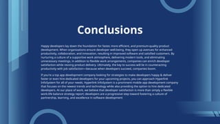 How To Make Your Developers Happy & Deliver Faster? | PPTX