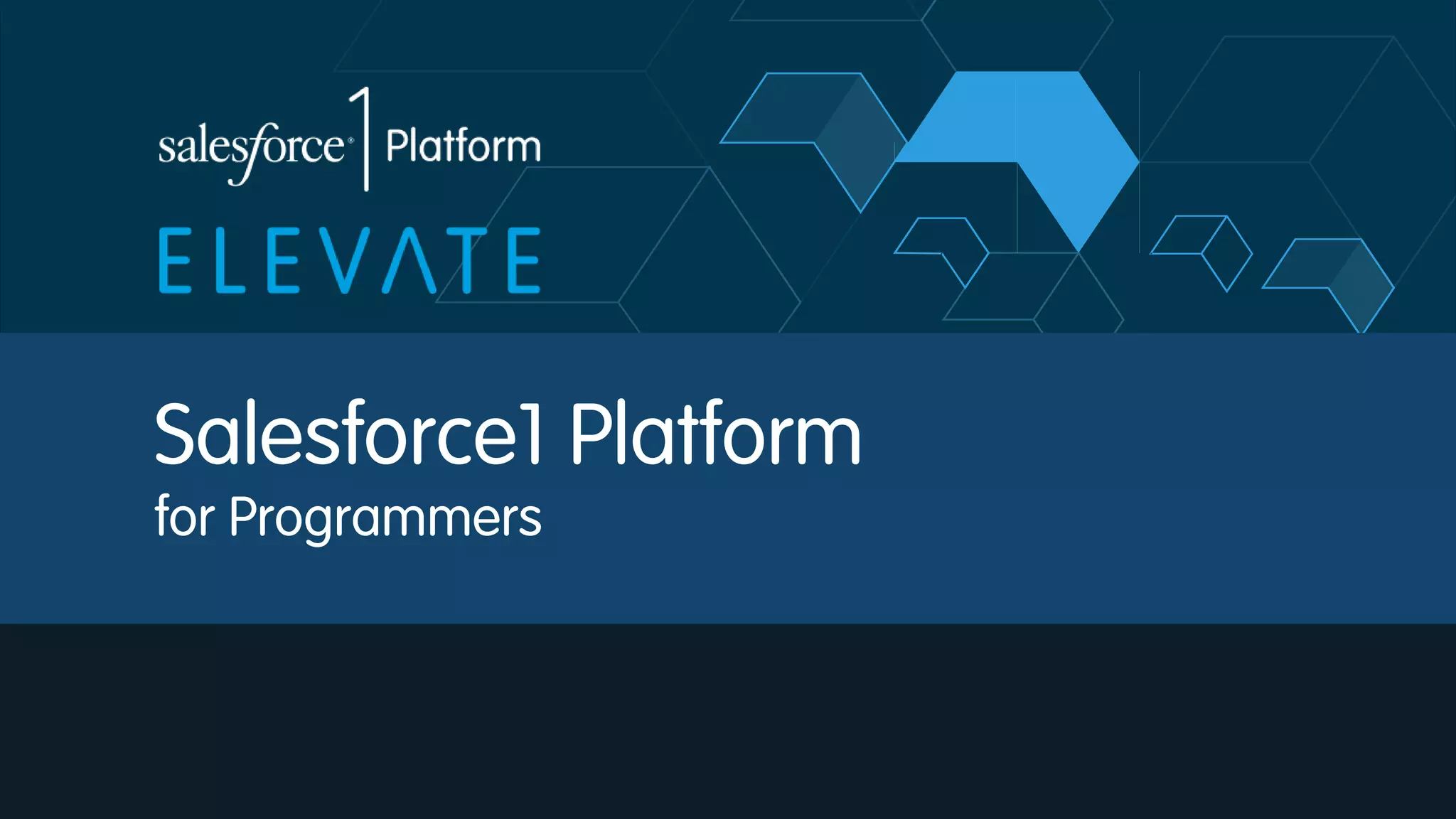 Salesforce1 Platform for programmers | PPT