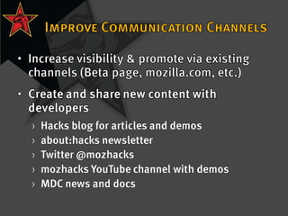 Building the Mozilla Developer Network | PPT