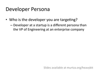 Developer Marketing: Tactics & Technology | PPT