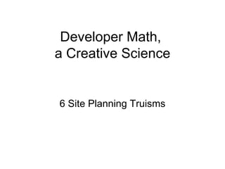 Developer Math | PPT