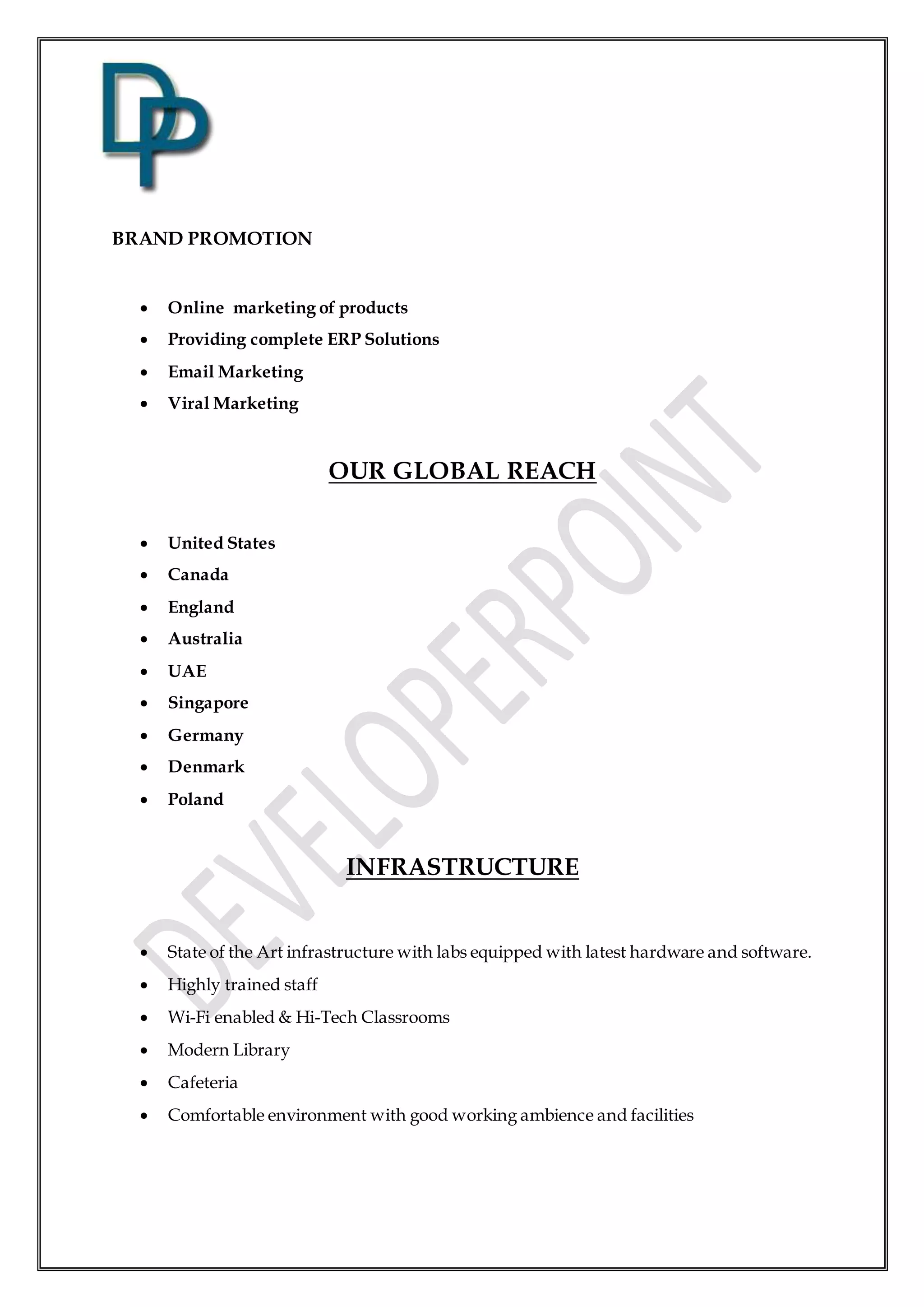 Developer Point profile | DOCX | Web Development | Internet