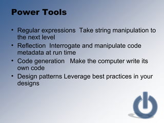 Developer power tools | PPT