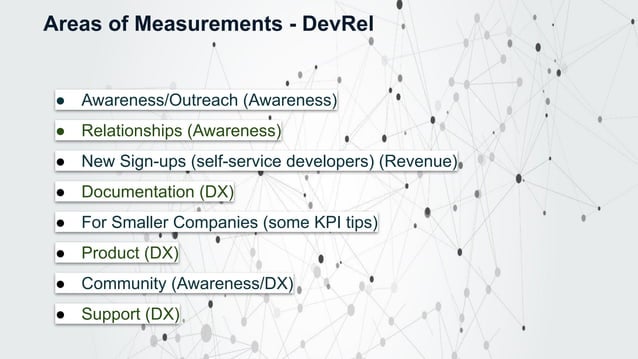 Developer relations KPIs | PPT