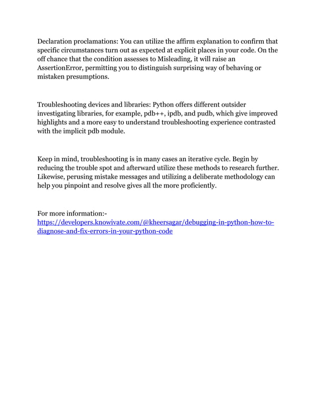python debugging | PDF