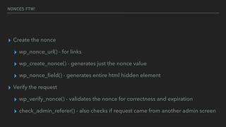 Developer Security for WordPress | PPT