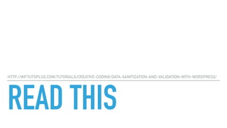 Developer Security for WordPress | PPT