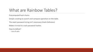 Securing Passwords | PPT