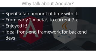 Tweakers Developers Summit 2019 - Angular for backend developers | PDF