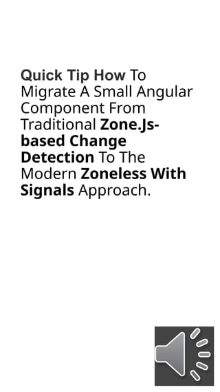 Quick Tip How To Migrate A Small Angular Component | PDF