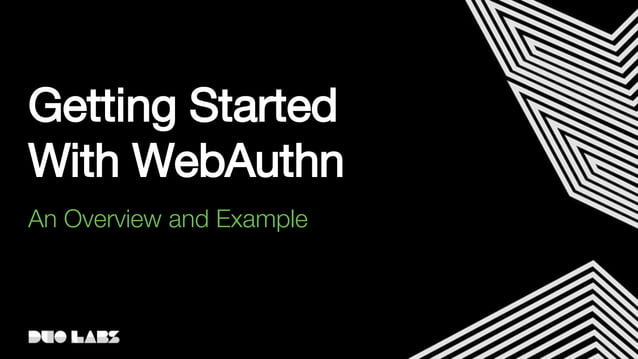 Getting Started With WebAuthn | PPT