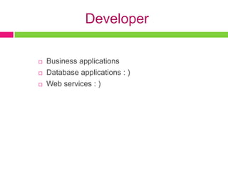 Developer vs programmer | PPTX